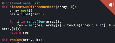 Three Sum Interview Solution